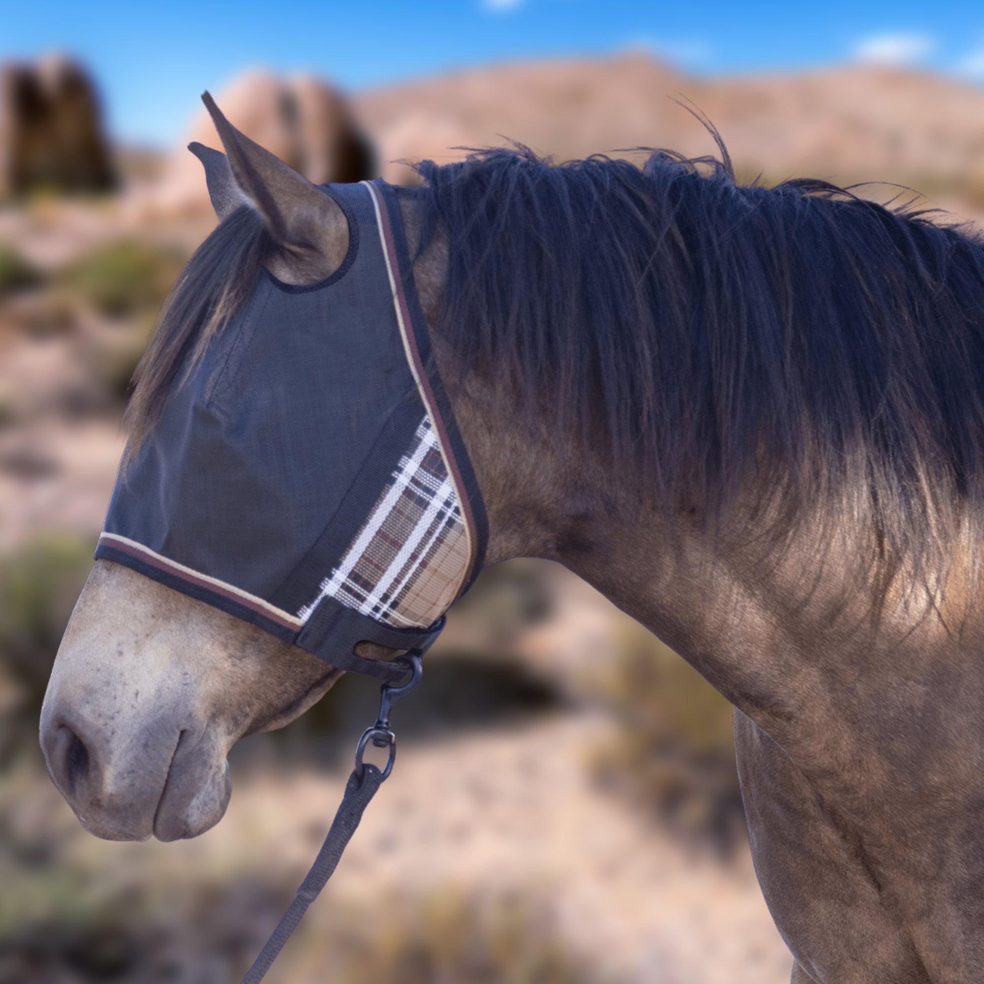 Kensington 90% UV Fly Mask CatchMask UViator - without Ears & Forelock ...