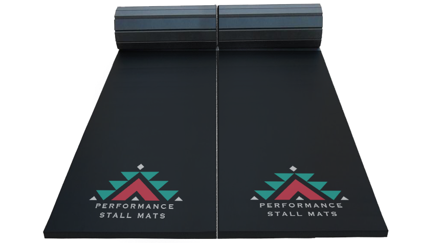 Performance Stall Mats Stall Mat Kit - Black, (2)3x9ft Rolls | Corro