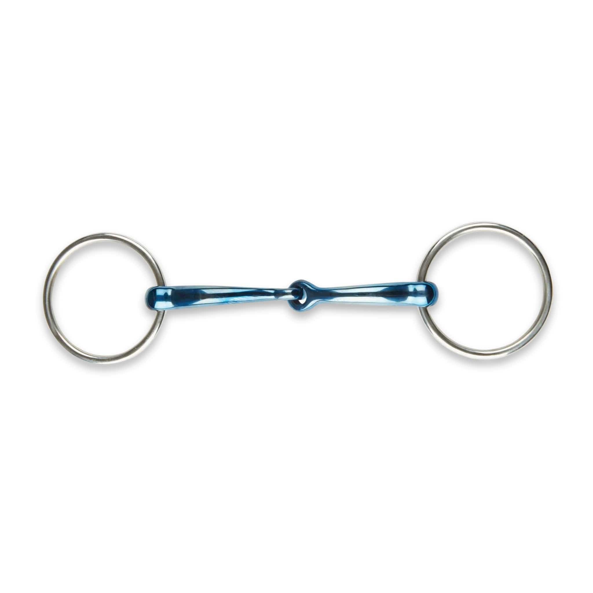 JP Korsteel Blue Steel Jointed Loose Ring Snaffle Bit | Corro