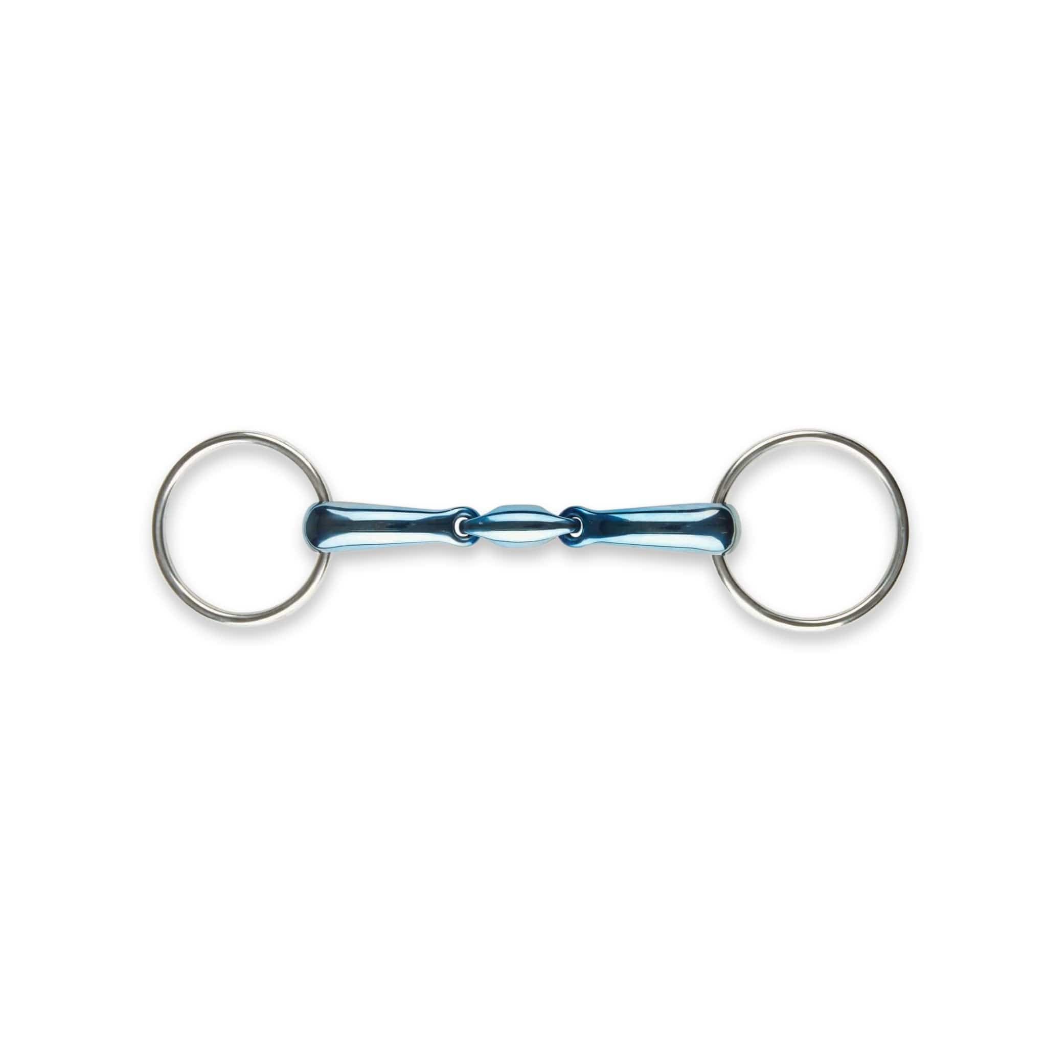 JP Korsteel Blue Steel Oval Link Loose Ring Snaffle Bit | Corro
